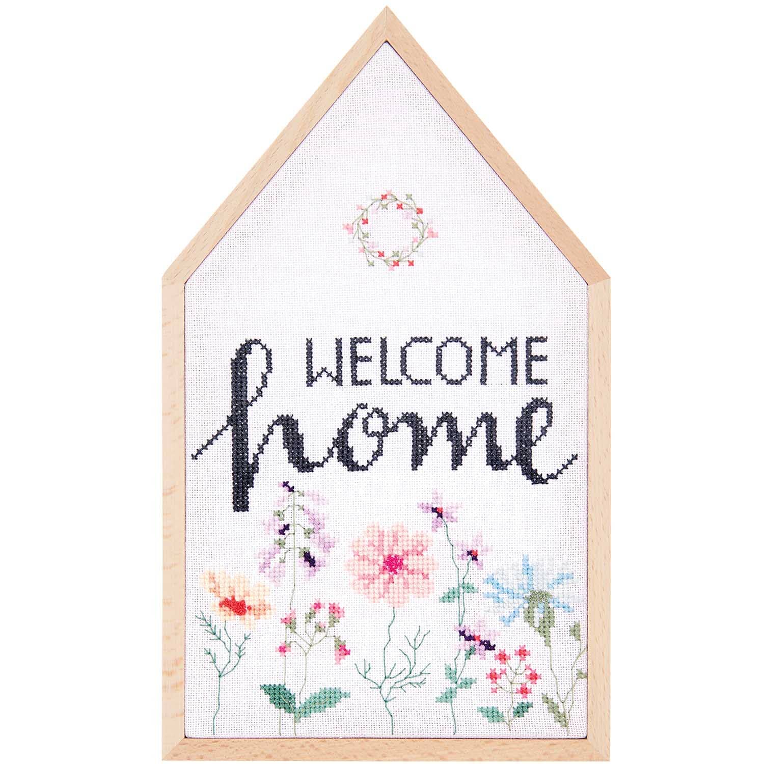 Large Welcome Home Cross Stitch Kit – Universal Yarn