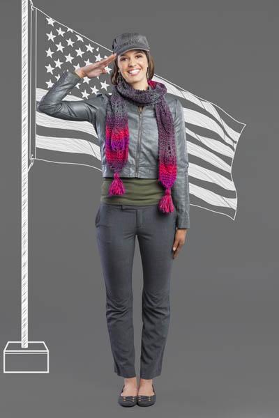 Embossed Leaf Scarf – Universal Yarn